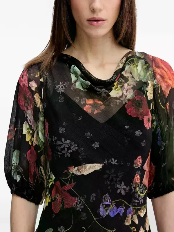 ALLSAINTS Tiwa Floral Print Maxi Dress