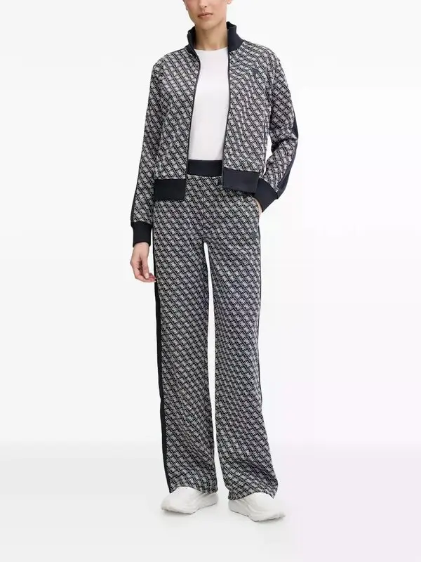 Guess Patterned Zip-up Sweatshirt