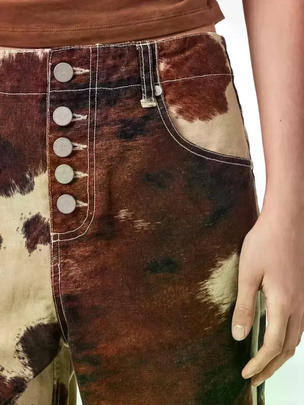 ALLSAINTS Taya Cow Print Jeans