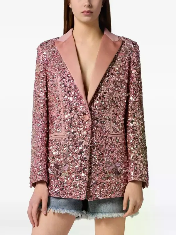Philipp Plein Embellished Sequin Blazer