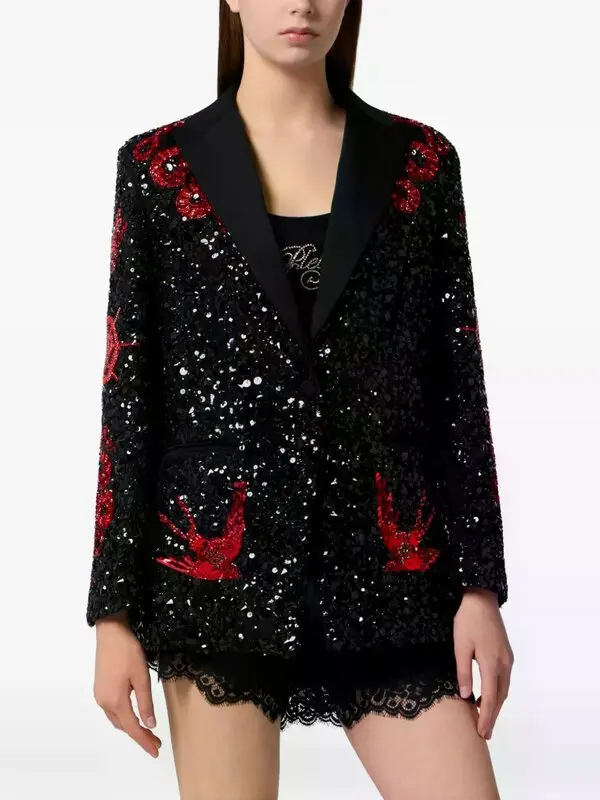 Philipp Plein Sequin Embellished Blazer