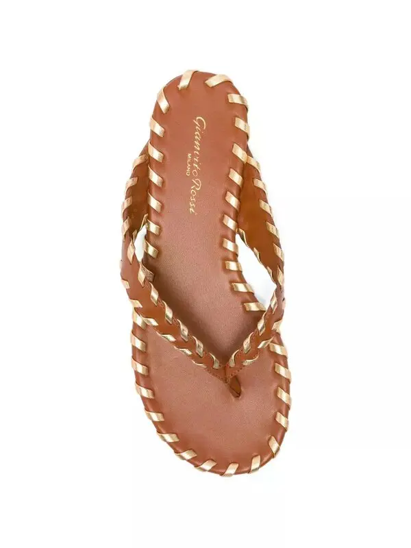 GIANVITO ROSSI Woven Leather Sandals
