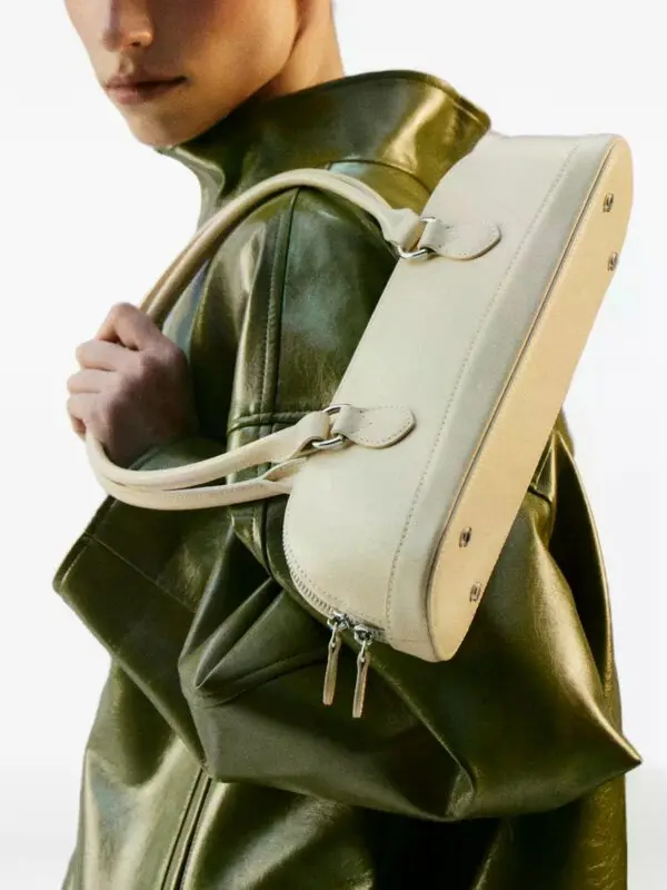POTAMY Leather Shoulder Bag - Neutrals