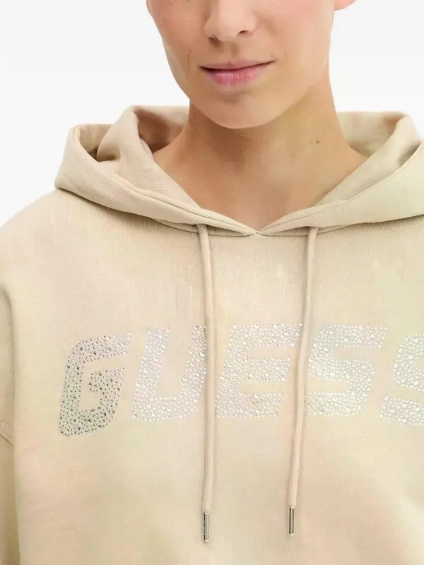 Guess Primula Logo Detail Cotton Hoodie