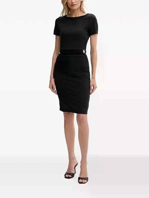 Guess Ribbed Knit T-shirt - Black