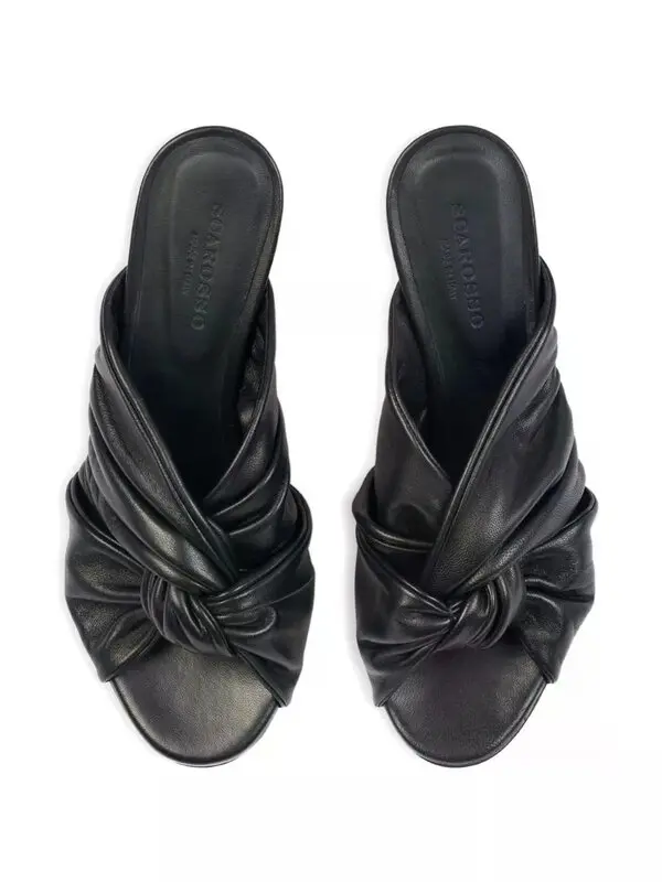 SCAROSSO Kiki Mules - Black