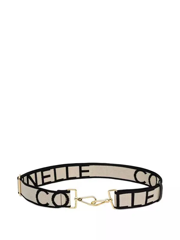 COCCINELLE Logo Lettering Shoulder Strap - Neutrals
