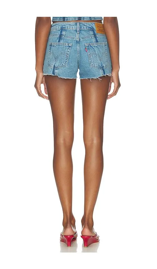 LEVI'S Low Short Shadow Seam Denim Shorts