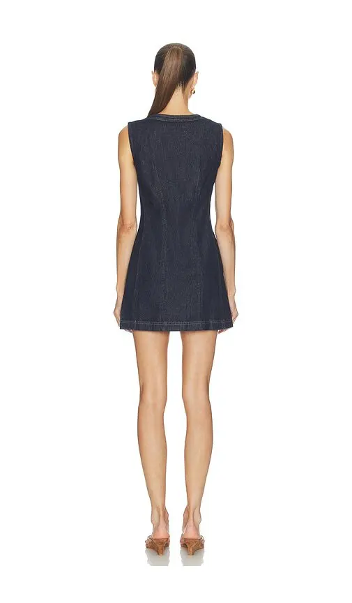 FRAME Patch Pocket Denim Dress - Blue
