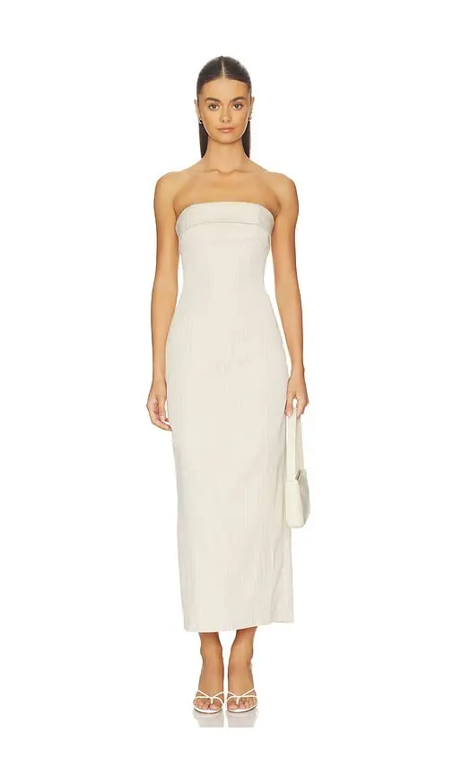 ALL THE WAYS Zyaire Strapless Maxi Dress - Neutral