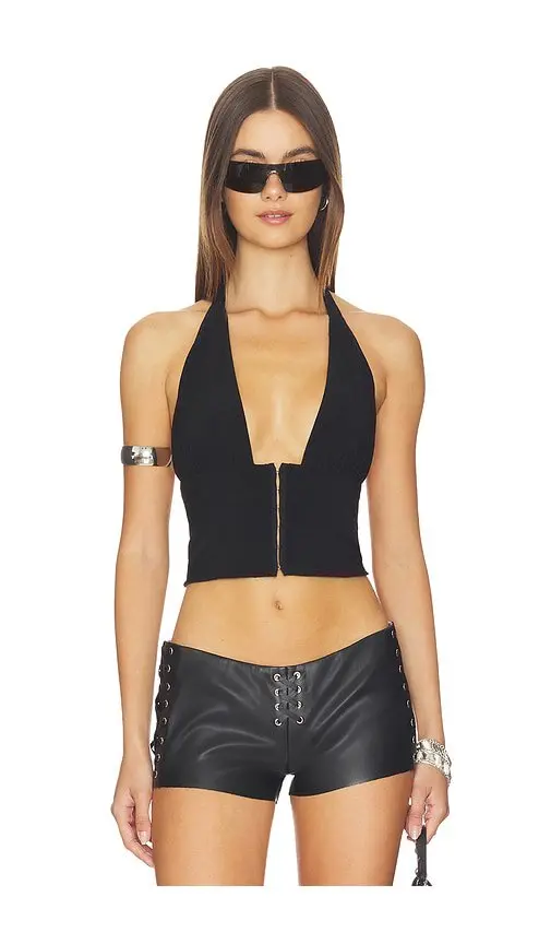 BELLA VENICE The Coco Halter Top - Black