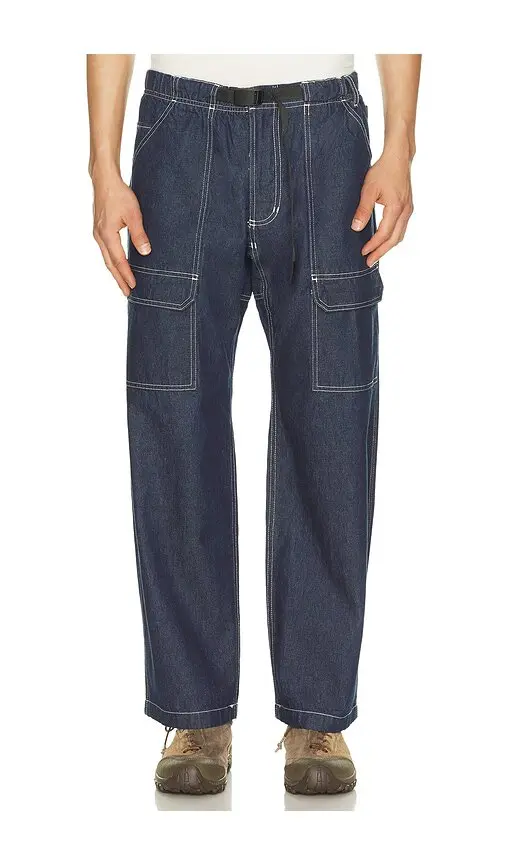 Gramicci Denim Cargo Pants - Blue