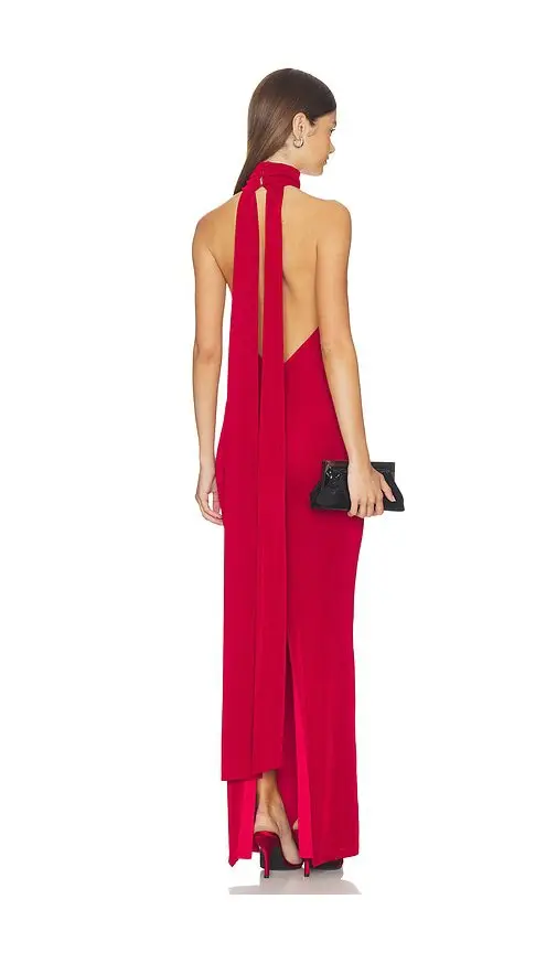 NOOKIE Crush Halter Gown - Red