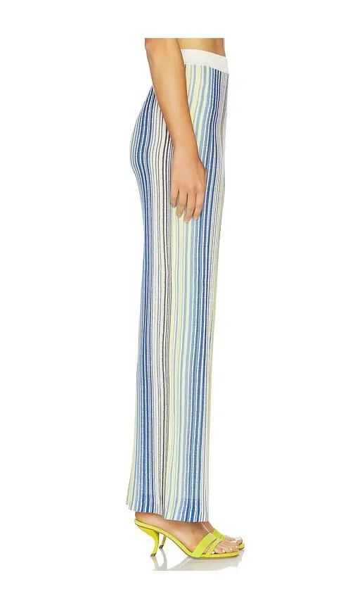 Line & Dot Striped Knit Trousers