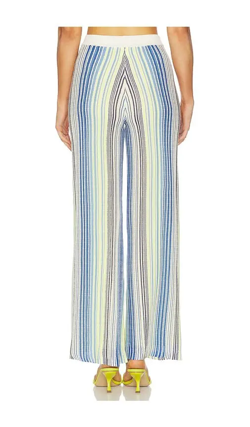 Line & Dot Striped Knit Trousers