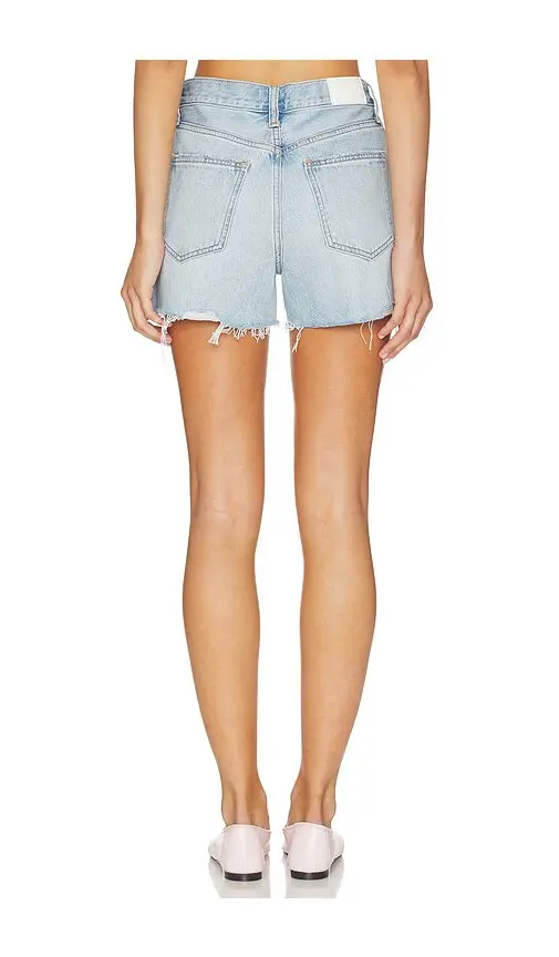 PISTOLA Nova High Rise Cut Off Denim Shorts