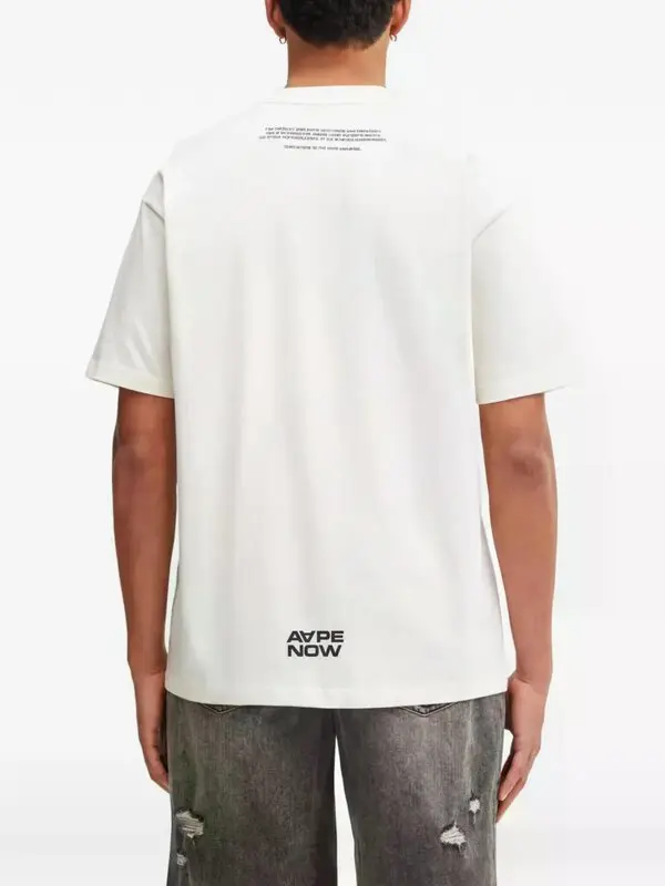 AAPE BY *A BATHING APE Logo Crew Neck T-shirt