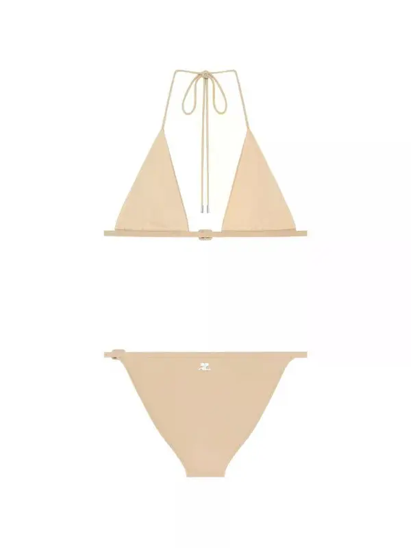 COURREGES Buckle Detail Triangle Bikini