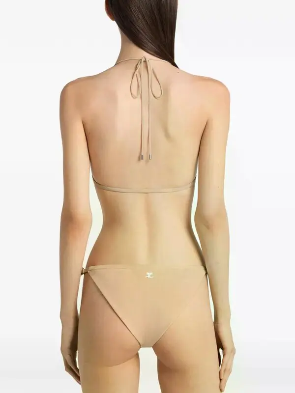 COURREGES Buckle Detail Triangle Bikini