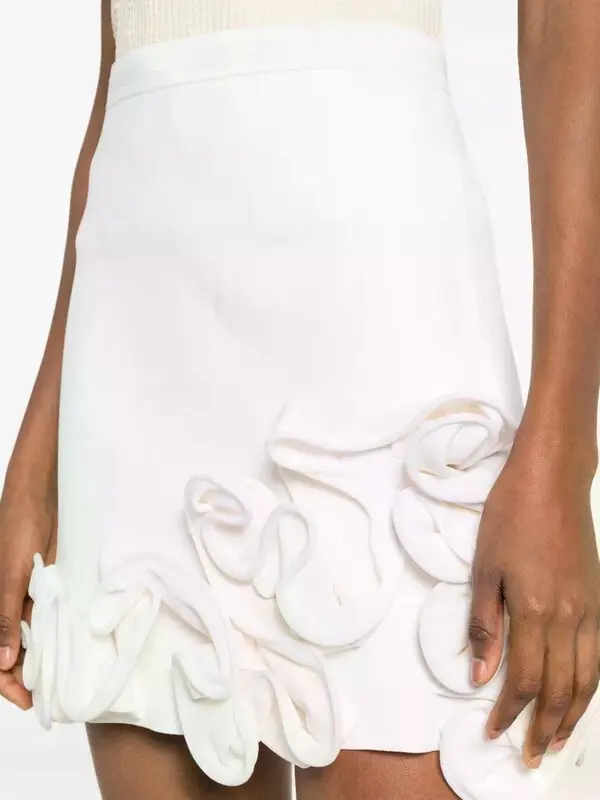 Sandro Mini Floral Knit Skirt