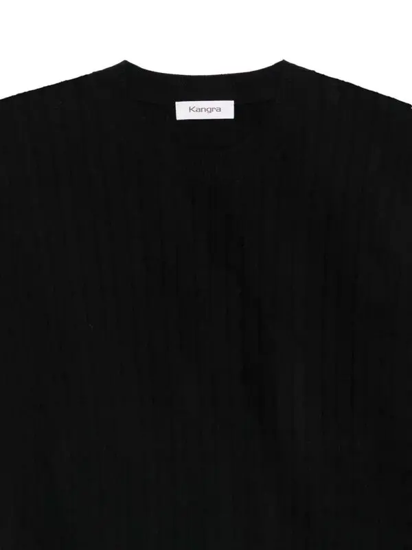 KANGRA Crew-neck Cable-knit T-shirt