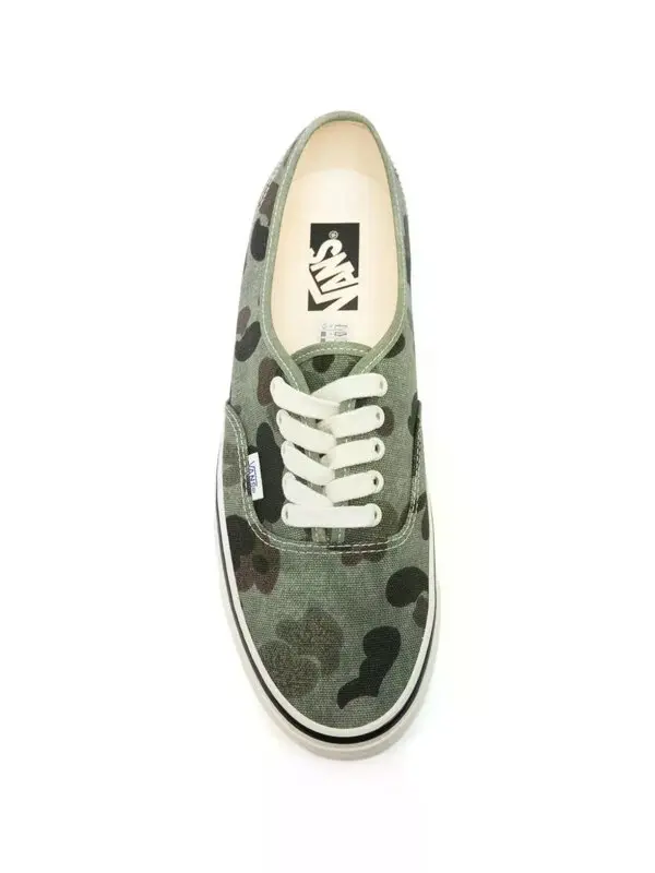 VANS Authentic Camouflage Lace-up Sneakers - Green