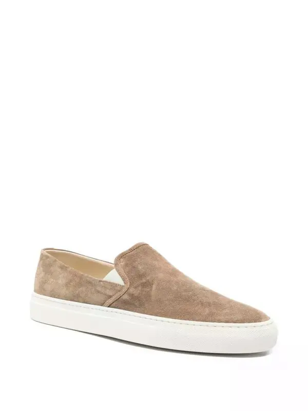 COMMON PROJECTS Taupe Suede Slip-on Sneakers - Neutrals