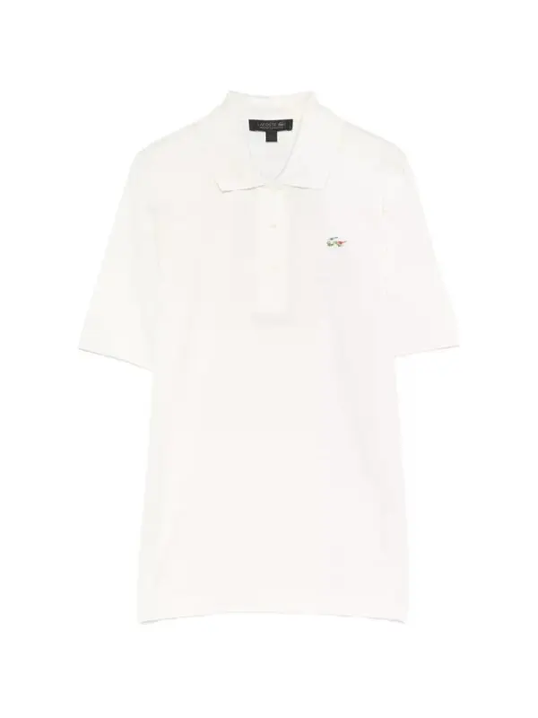 Lacoste Short-sleeve Polo Top With Appliqué Logo