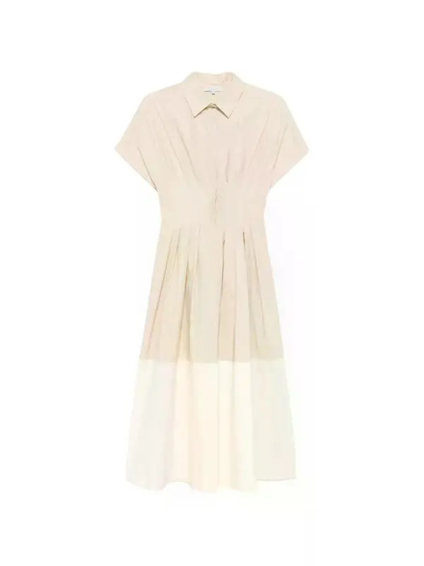 Antonelli Firenze Pleated Colour-block Midi Dress