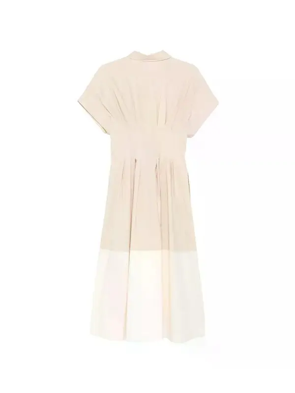 Antonelli Firenze Pleated Colour-block Midi Dress