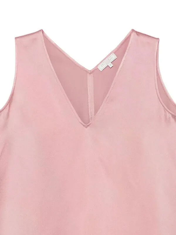 Antonelli Firenze Bergamo V-neck Sleeveless Top - Pink