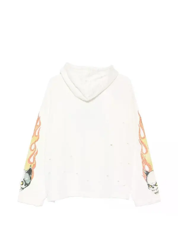 Gcds Printed Hoodie - Neutrals