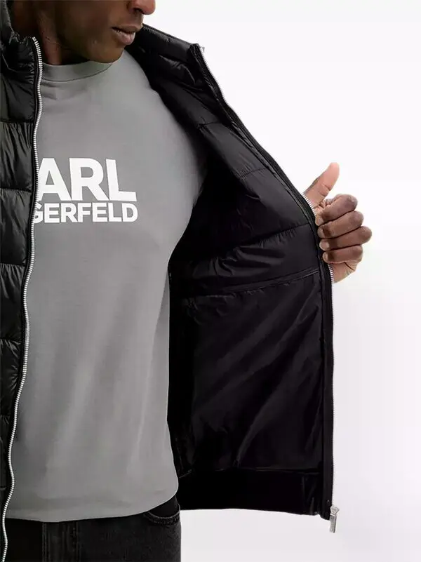 Karl Lagerfeld Quilted Zip-up Jacket