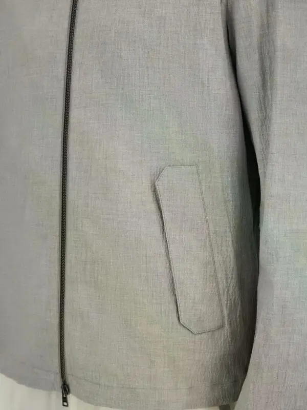 Herno Seersucker High-collar Jacket