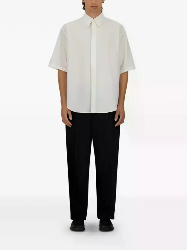 Herno Short-sleeved Organic Cotton Shirt