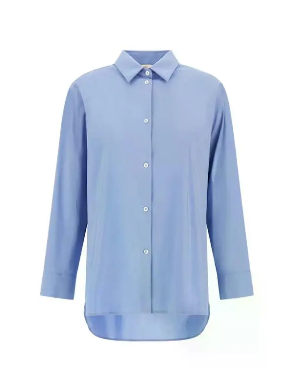 Herno Long-sleeved Poplin Shirt - Blue