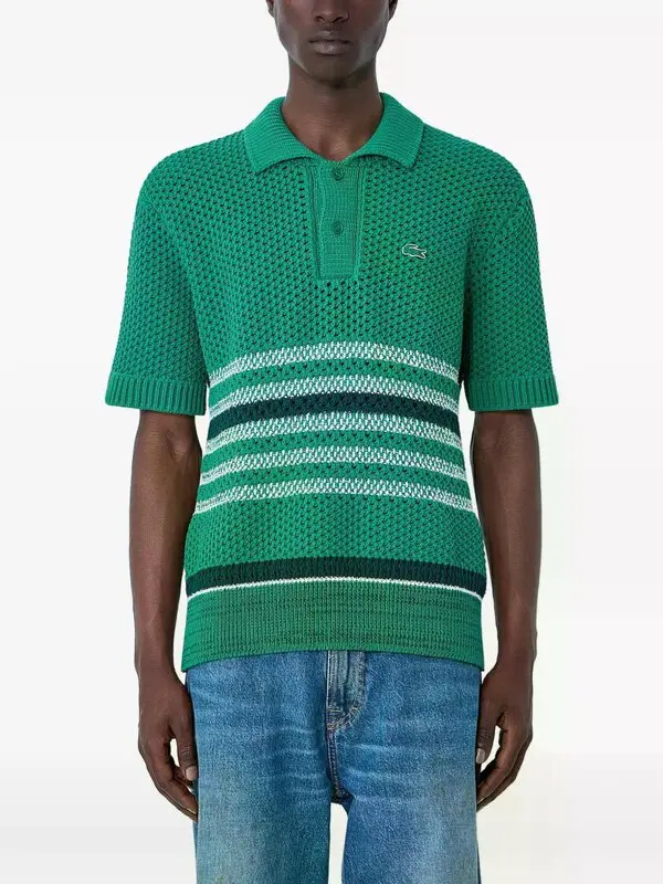 Lacoste Striped-detail Polo Shirt