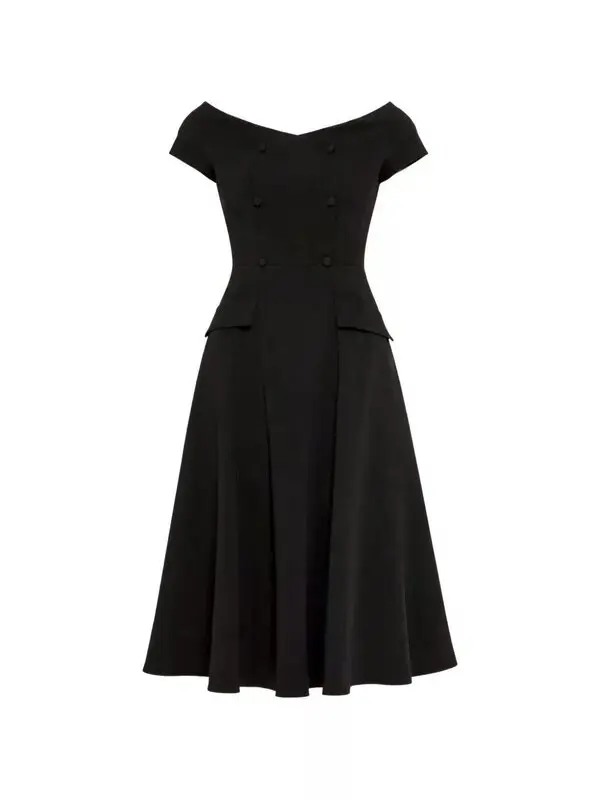 NISSA A-line Crepe Dress