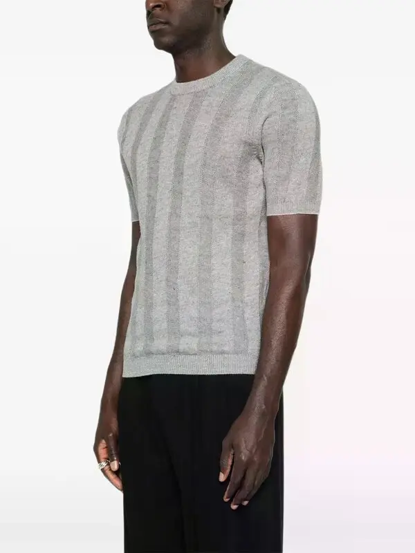 Brunello Cucinelli Ribbed Knit Short-sleeve T-shirt