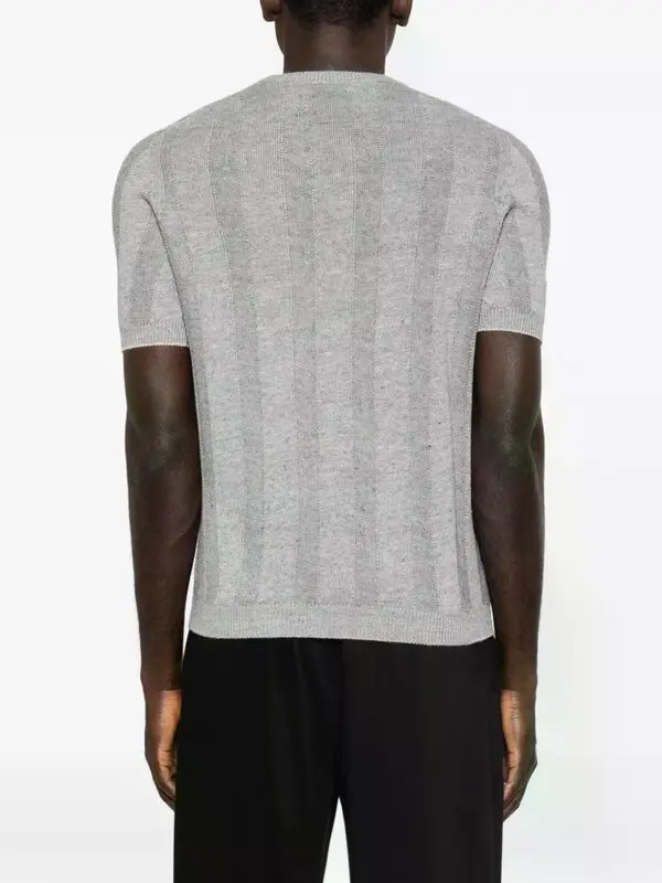 Brunello Cucinelli Ribbed Knit Short-sleeve T-shirt