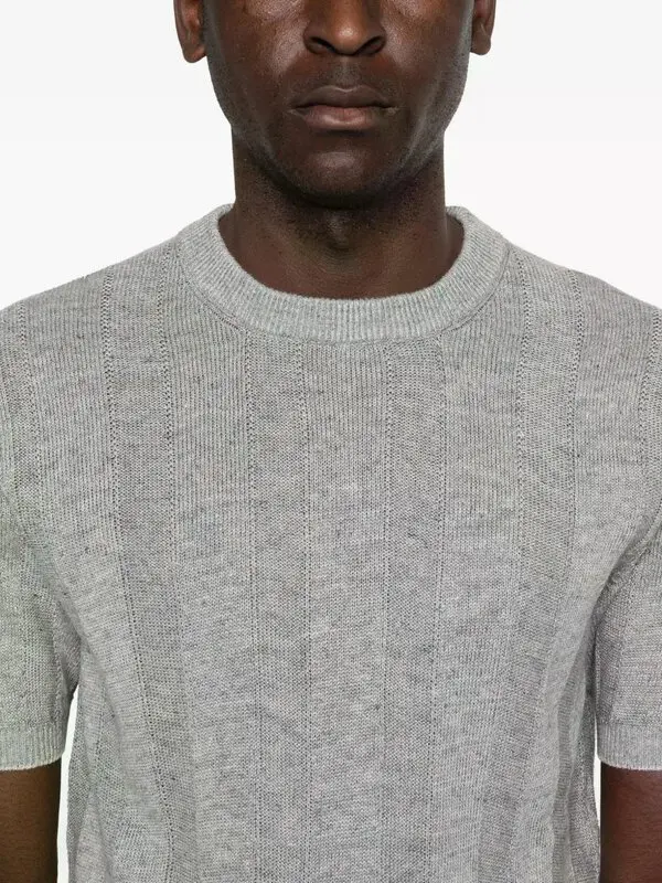 Brunello Cucinelli Ribbed Knit Short-sleeve T-shirt
