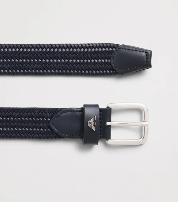 Emporio Armani Woven Leather Belt