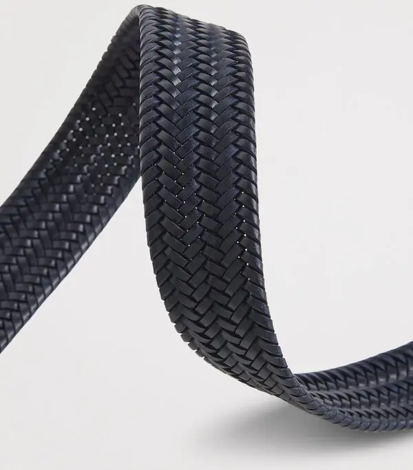 Emporio Armani Woven Leather Belt