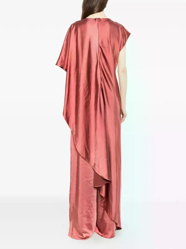 Amsale Draped Maxi Dress