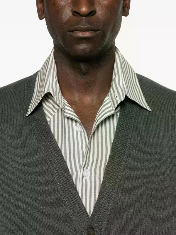 THE ROW Button V-neck Cardigan