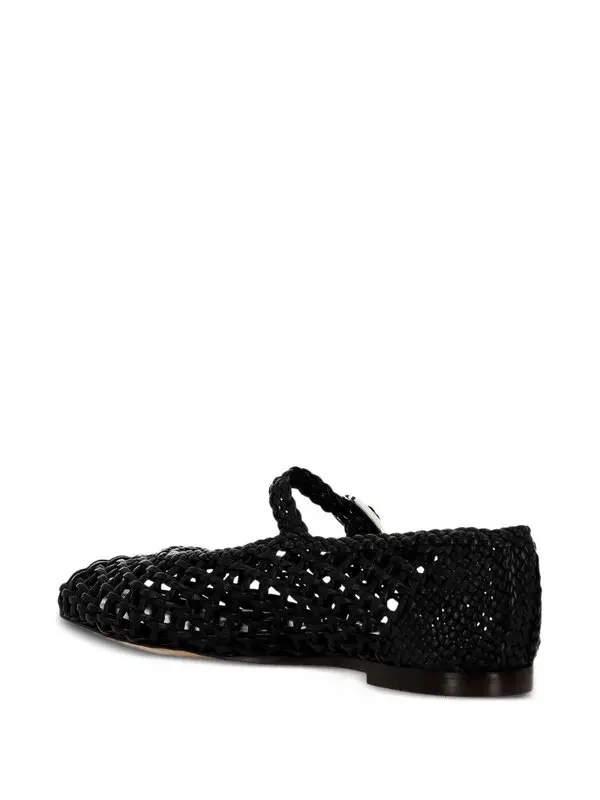 Le Monde Beryl Braided Buckle Flat Shoes - Black