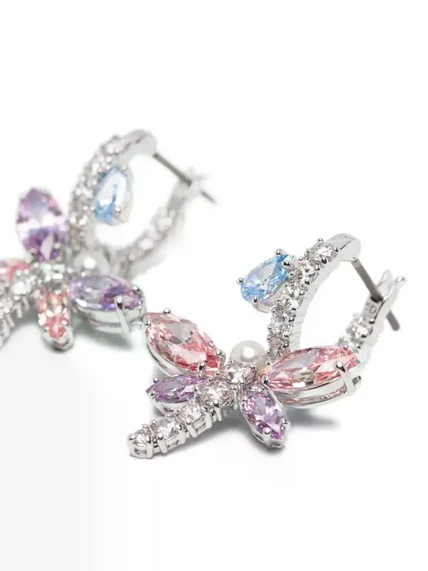 SWAROVSKI X Ariana Grande Dragonfly Motif Hoop Earrings