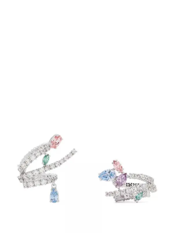 SWAROVSKI X Ariana Grande Crystal Embellished Cuff Earrings - Silver