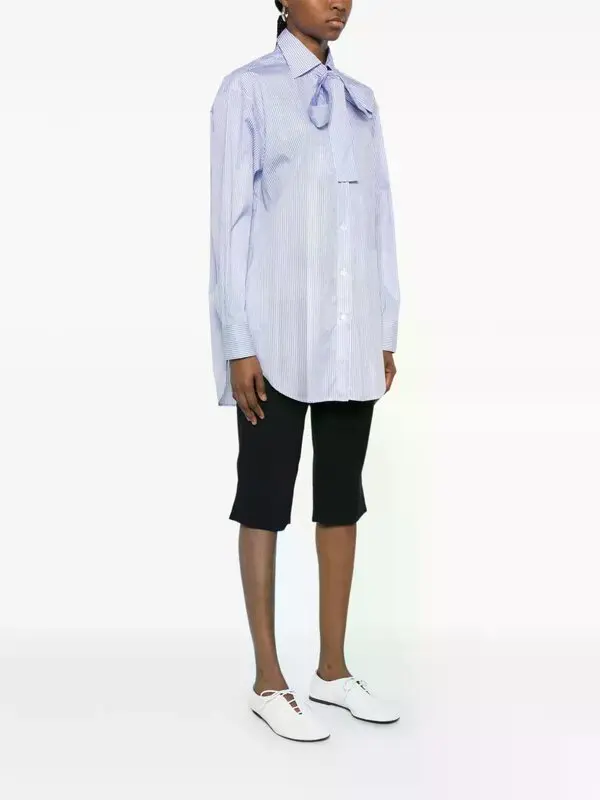 ARCHIVIO '67 Striped Bow Detail Shirt