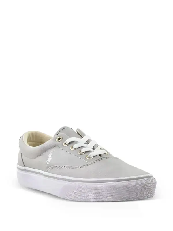 Polo Ralph Lauren Keaton Logo Detail Lace Up Sneakers - Grey
